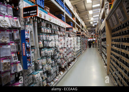 People shopping inside a B&Q warehouse, B&Q store, Cambridge UK Stock ...