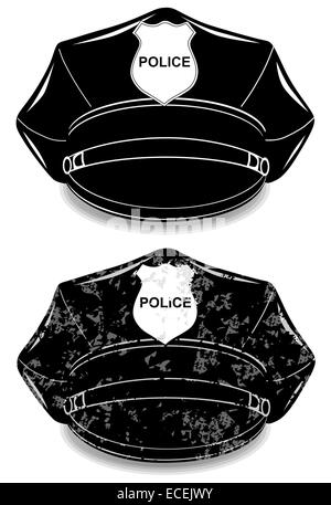 Police cap, vector illustration Stock Photo - Alamy