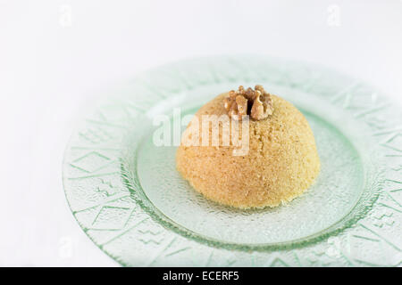 Traditional Turkish semolina halva - irmik helvasi Stock Photo - Alamy
