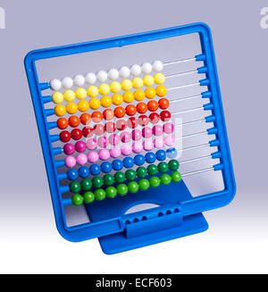 Colourful plastic abacus for school and homework Stock Photo - Alamy