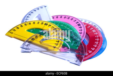 Plastic ruler for mathematics in school and homework Stock Photo - Alamy