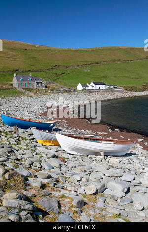 The bay at Norwick, NE Unst, Shetland where there is contact between ...