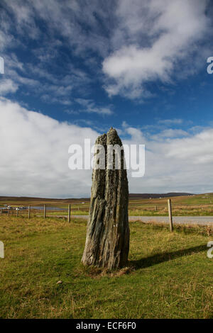 Standing Stone at Unst Shetland Islands Scotland UK United Kingdom ...