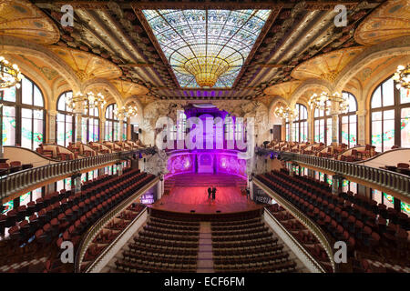 Ceiling in Music Palace, Barcelona, Spain Stock Photo: 57194510 - Alamy
