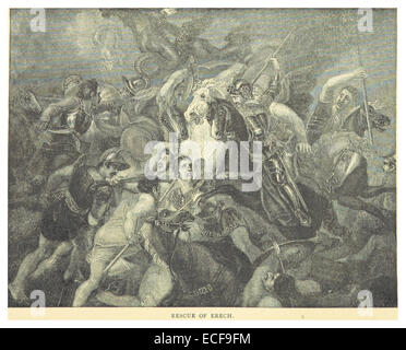 This illustration from the *Ishtar-Epos* depicts a dramatic hand-to ...