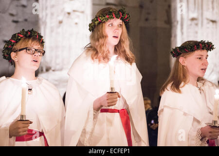 Celebrations for Swedish Saint Lucia in Rome Stock Photo - Alamy