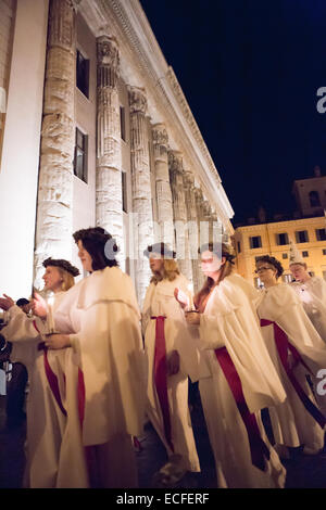 Celebrations for Swedish Saint Lucia in Rome Stock Photo - Alamy