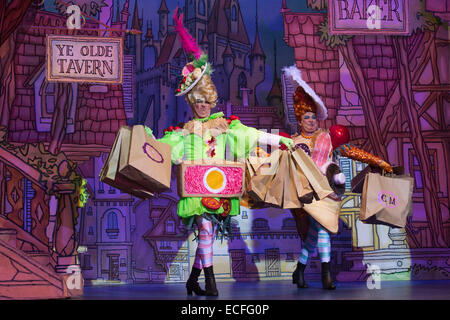 Matthew Kelly and Matthew Rixon as the Ugly Sisters. Dress rehearsal of ...