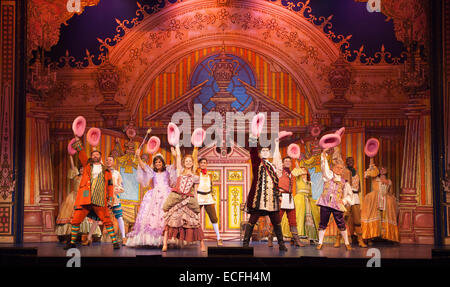 Comedian Tim Vine as Buttons. Dress rehearsal of the pantomime ...