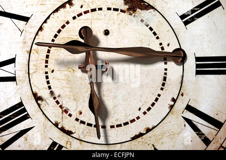 3d rendering of a strange antique clock Stock Photo - Alamy