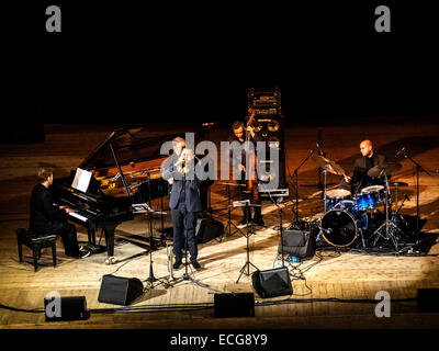 Kiev, Ukraine. 13th Dec, 2014. Dmitry Shlelyayn - alto saxophone ...