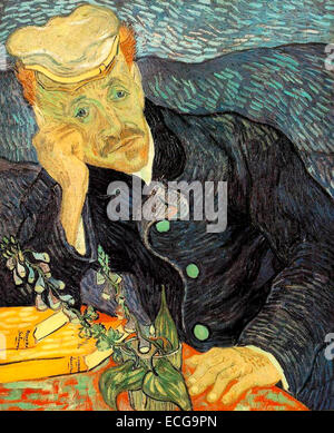 Portrait of Dr Gachet' by Vincent van Gogh. The only etching that van ...