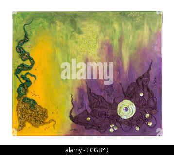 Violet decorative sequins. Background image with shiny bokeh lights ...