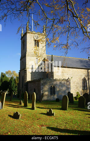 Christ church in Dore Sheffield England, rural suburban village grade ...