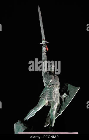 Alberto da Giussano statue, lega lombarda, hero, Italy, Lombardy Stock ...