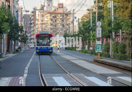 A tram in Osaka, Japan Stock Photo - Alamy