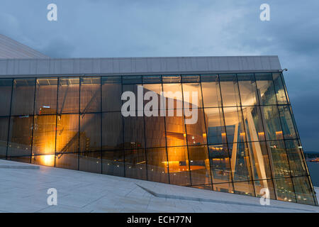 Oslo Konserthus, Oslo concert hall in Norway, the sky and surrounding ...