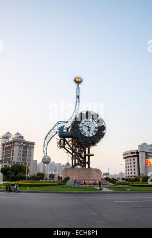 Century clock, Tianjin, China Stock Photo - Alamy