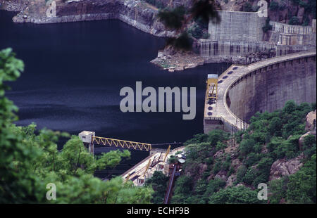 Cabora Bassa Dam on the Zambezi River, hydro-electric power plant in ...