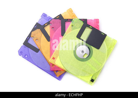 Color floppy disks isolated on white Stock Photo - Alamy