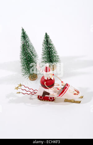 Santa Driving Sleigh Stock Photo - Alamy