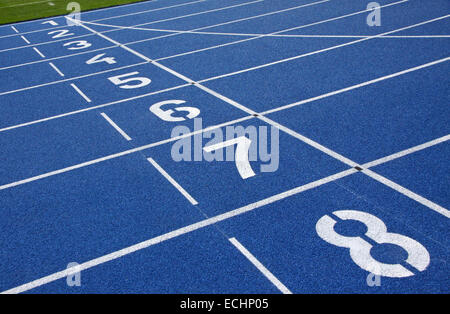 Starting grid of race track at a stadium Stock Photo - Alamy