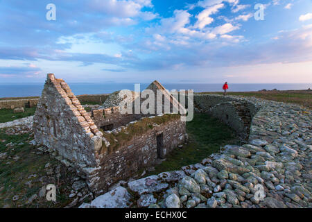 The monastic settlement and cashel, Inishmurray Island, County Sligo ...