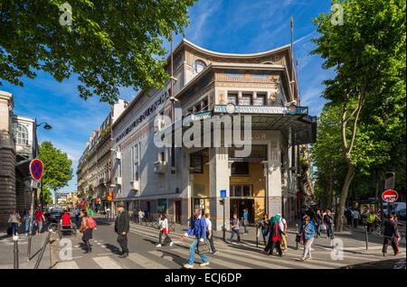 France, Paris, Le Luxor movie theater with Egyptian style by architect ...
