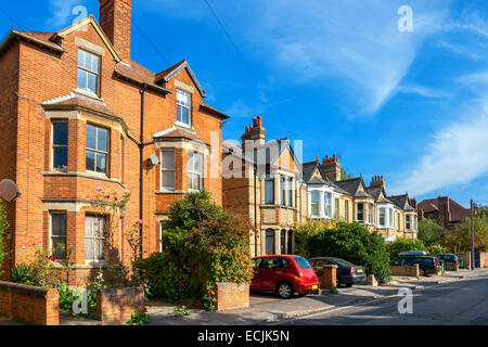UK, Oxford, row of houses, England, city, houses, buildings, facades ...