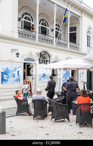 Ritz Cafe on Avenida Arriaga. Funchal, Madeira Stock Photo - Alamy