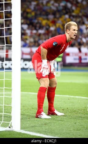 England goalkeeper Joe Hart during the Round of 16 match at Stade de ...