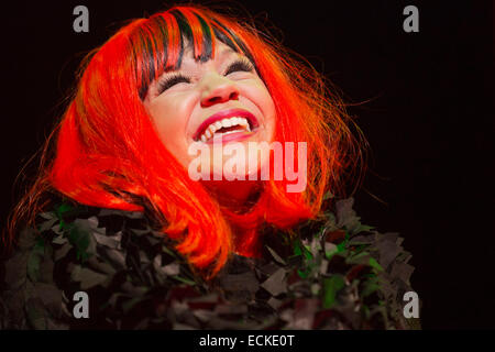 Helen Aluko as Belle and Vlach Ashton as Beast. Photocall for the ...