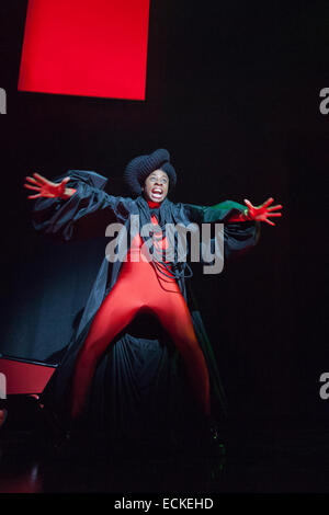 Helen Aluko as Belle and Vlach Ashton as Beast. Photocall for the ...