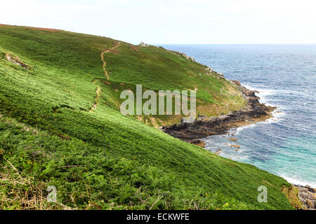 Porthzennor cove Wicca pool Tremedda Cliff and the South west Coast ...