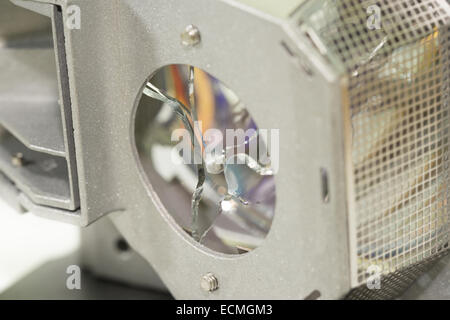 Broken projector lamp, closeup Stock Photo - Alamy