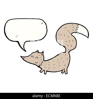 cartoon little wolf with speech bubble Stock Vector Image & Art - Alamy