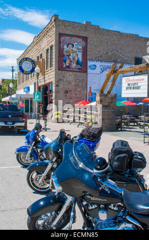 Cody Wyoming downtown Sheridan Avenue Peters Cafe on the main road thru ...