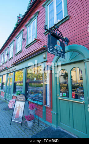 Tromso Norway cruise Hurtigruten downtown shops of souvenir shop Stock ...