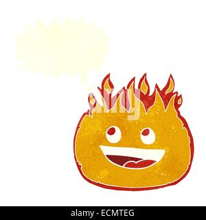 cartoon fire border with speech bubble Stock Vector Image & Art - Alamy