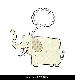 cartoon happy elephant with thought bubble Stock Vector Image & Art - Alamy