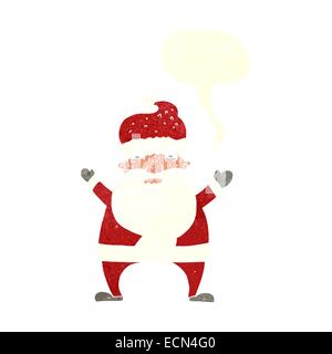 cartoon stressed out santa with speech bubble Stock Vector Image & Art ...