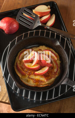 Apple pancakes. Apple griddle cakes. Fruit dessert Stock Photo - Alamy