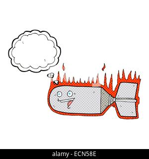 cartoon falling bomb with thought bubble Stock Vector Image & Art - Alamy