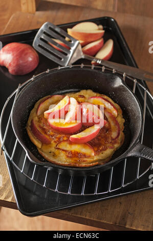 Apple pancakes. Apple griddle cakes. Fruit dessert Stock Photo - Alamy