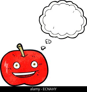cartoon shiny apple with thought bubble Stock Vector Image & Art - Alamy