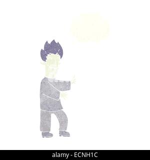 cartoon excited vampire with thought bubble Stock Vector Image & Art ...