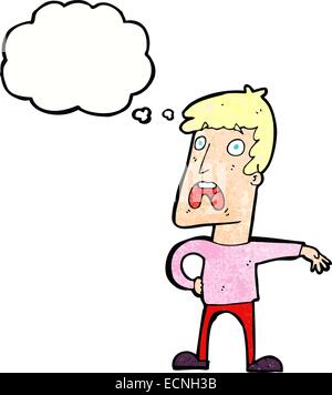 cartoon complaining man with thought bubble Stock Vector Image & Art ...