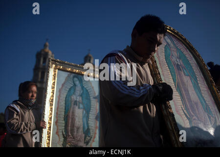 Images of the Virgin of Guadalupe at the pilgrimage to Our Lady of ...