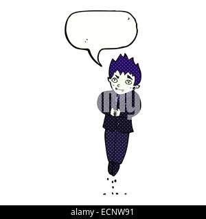 cartoon floating vampire with speech bubble Stock Vector Image & Art ...