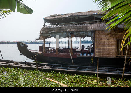 boat jetty, Alleppey, Kerala, India Stock Photo - Alamy